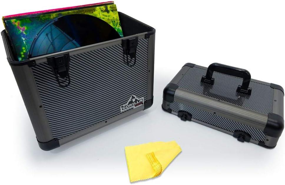 Vinyl Record Storage Box Case (Carbon) Holds 60" Gorilla 12\