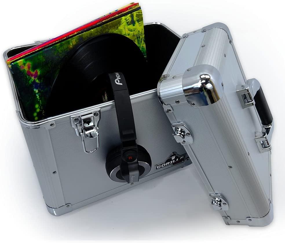 Gorilla Holds 60 x 12\ Vinyl Record Storage Case (Silver)"