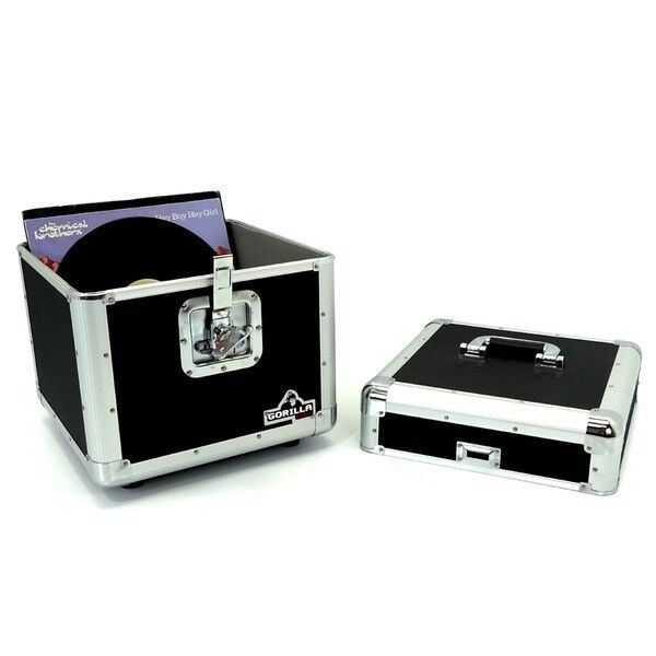 Gorilla DJ LP Vinyl Record Storage Box Case Holds 100pcs 12" Records